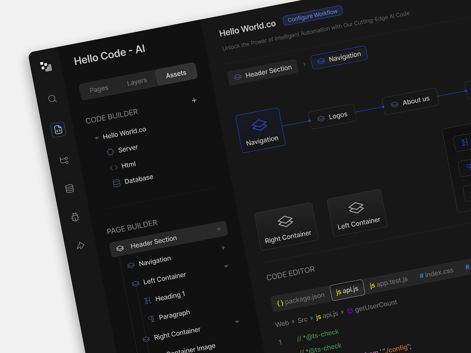 Hello Code - AI code transform by Benedicta Kristi on Dribbble
