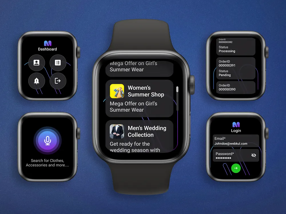 Smart Watch UI designs, themes, templates and downloadable graphic ...