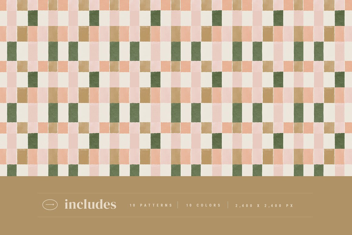 Checkered Painted Seamless Patterns by Mockup Template PSD on Dribbble