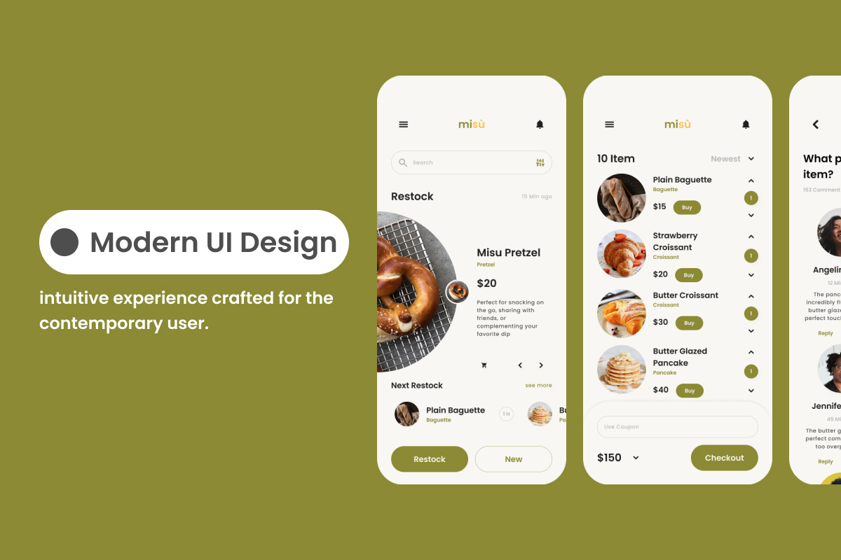 Misu - Bakery Shop Mobile App by Twin Studio Design on Dribbble
