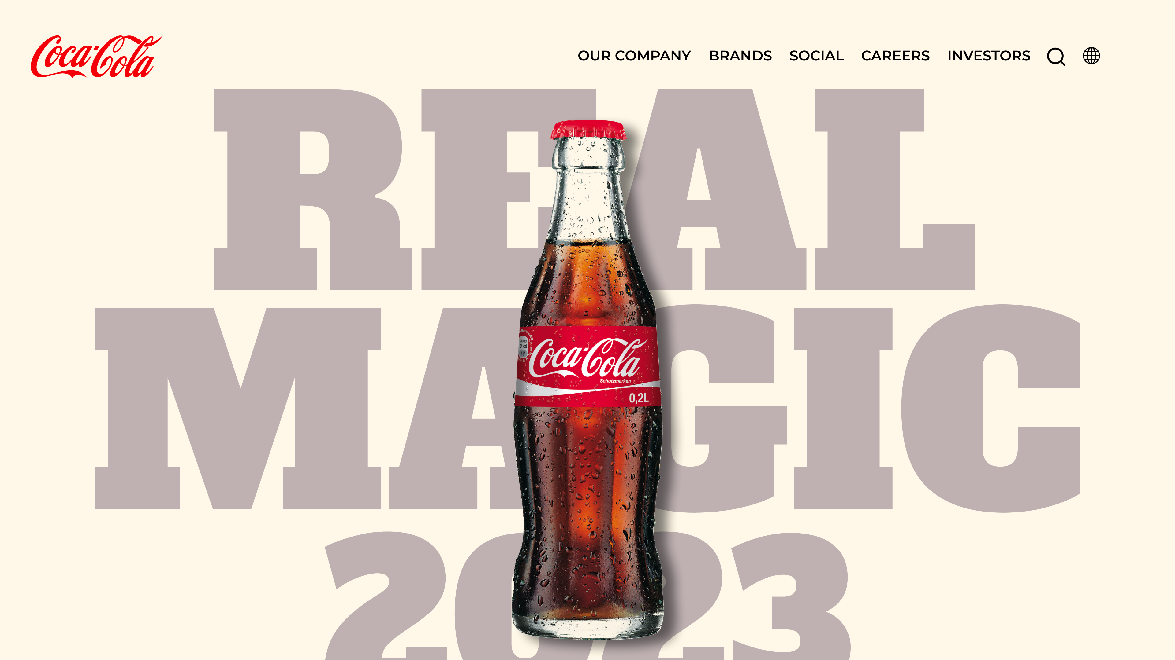 COCA-COLA landing page UI design by Sai satvik on Dribbble