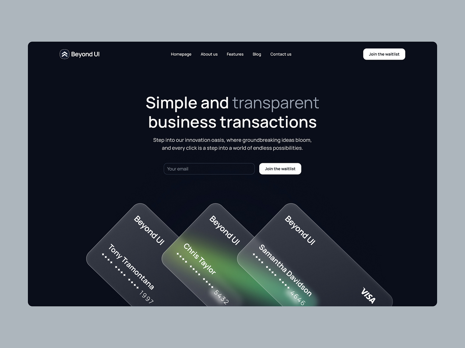 Website hero section UI design by Beyond UI on Dribbble