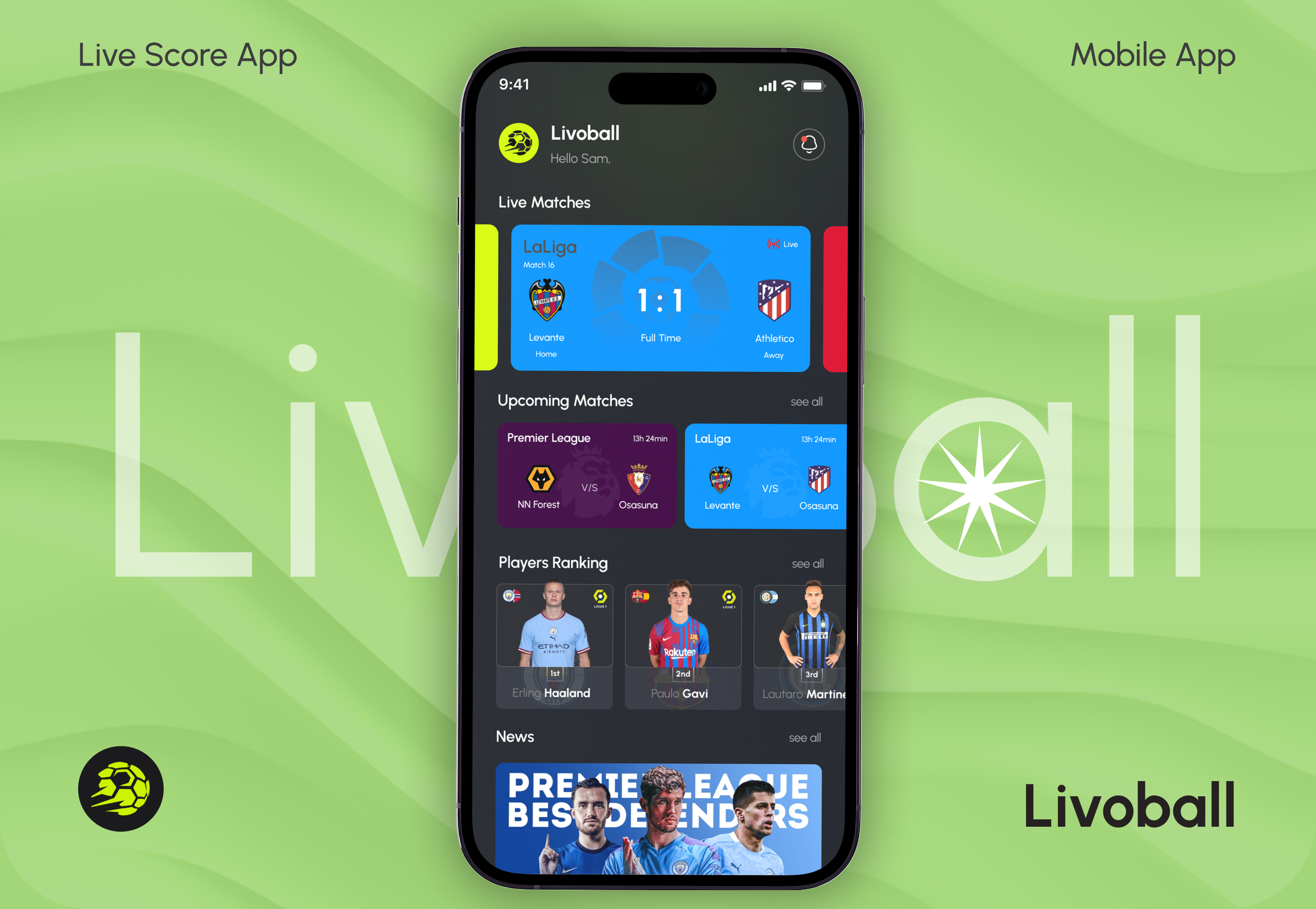 Sports App UI Design designs, themes, templates and downloadable ...