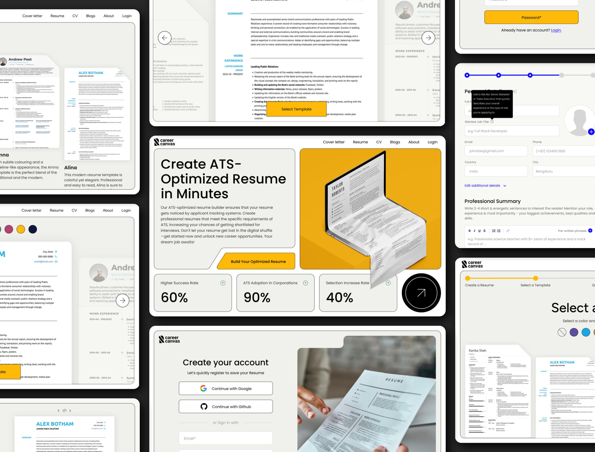 Resume Builder Web Application by Naif Ekkeri on Dribbble