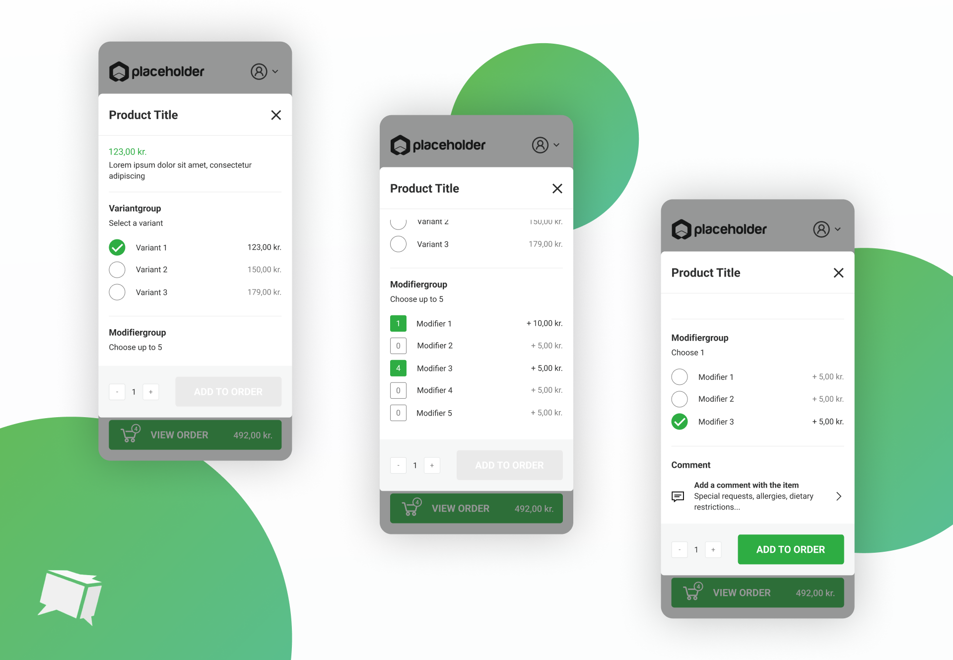 Web Order Platform by Patricia Barrett on Dribbble