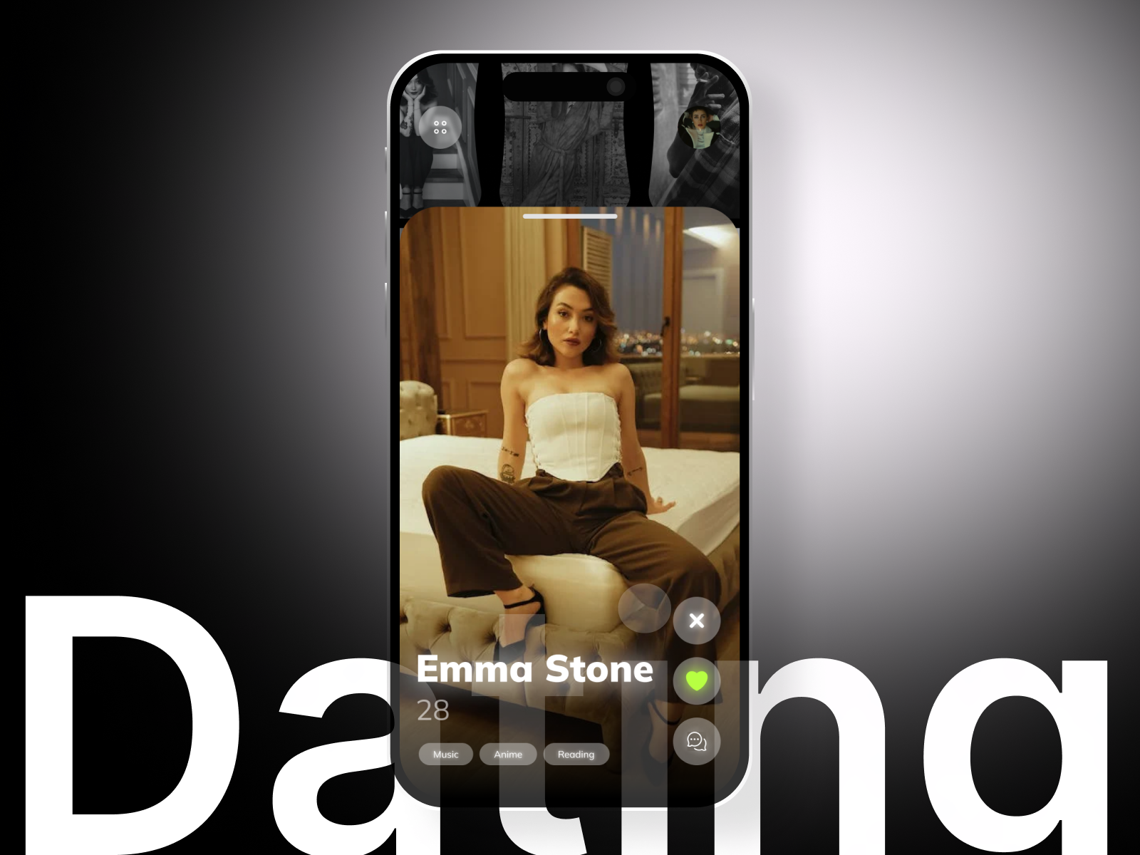Ai Dating app design mobile app by lazy kar for LazyInterface UI UX Team on Dribbble