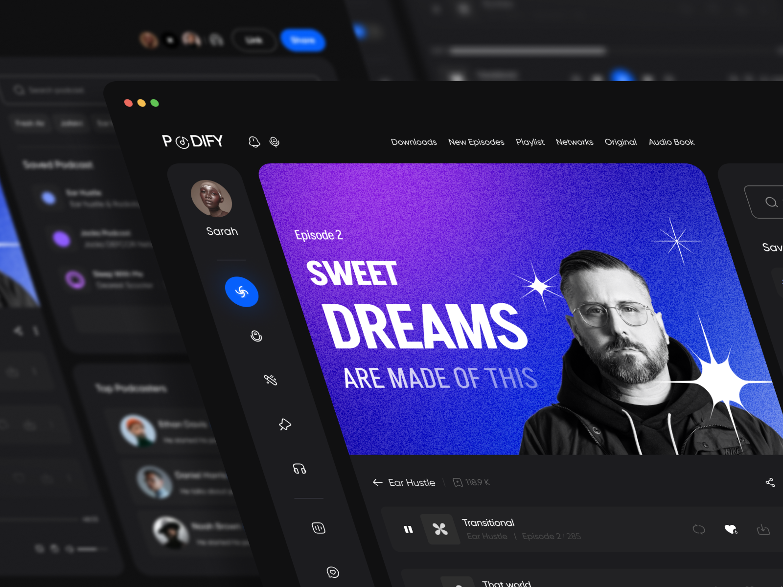 Podify ( Dashboard ) by Fateme Hatampour on Dribbble