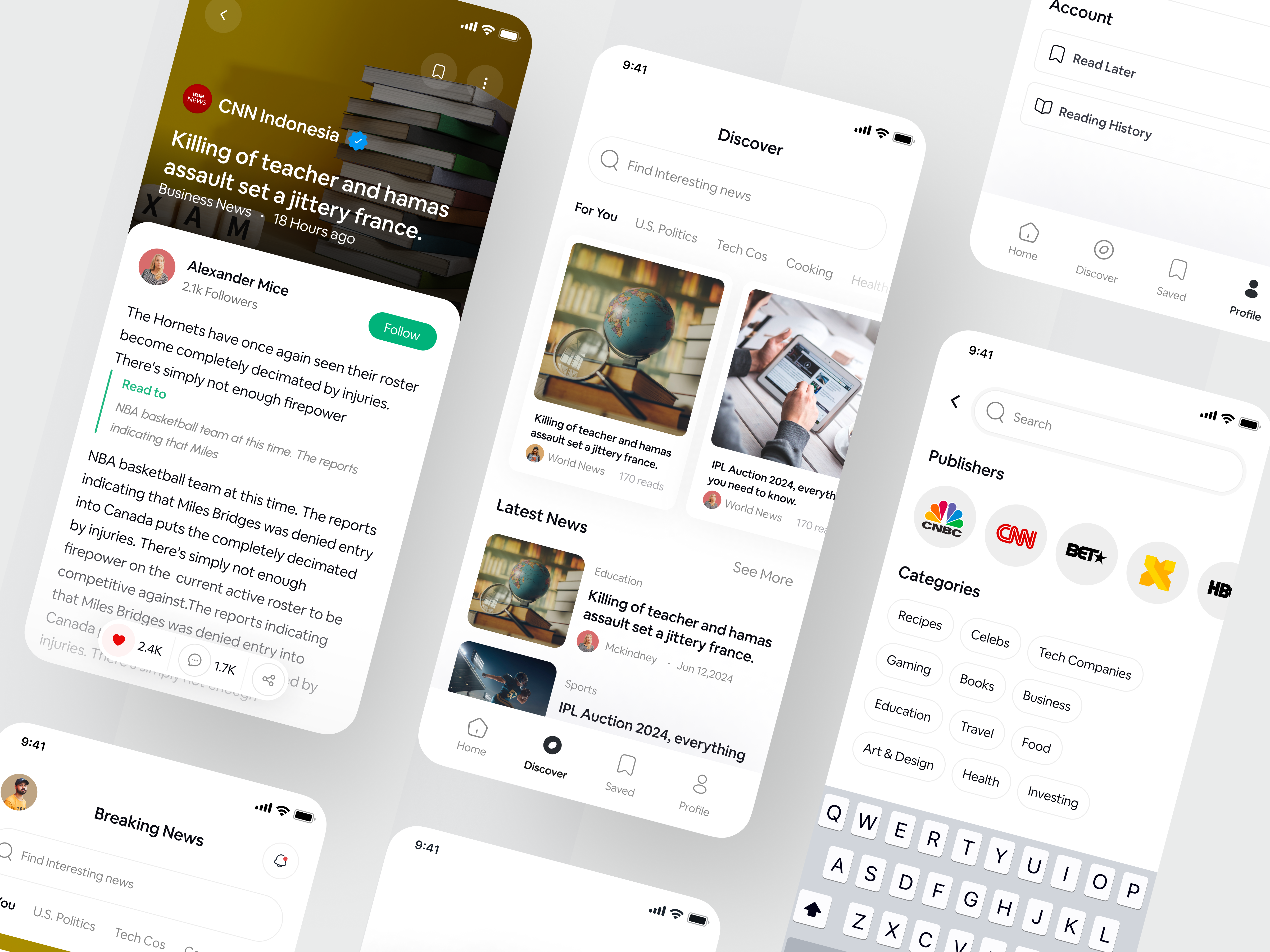Browse thousands of News App images for design inspiration | Dribbble