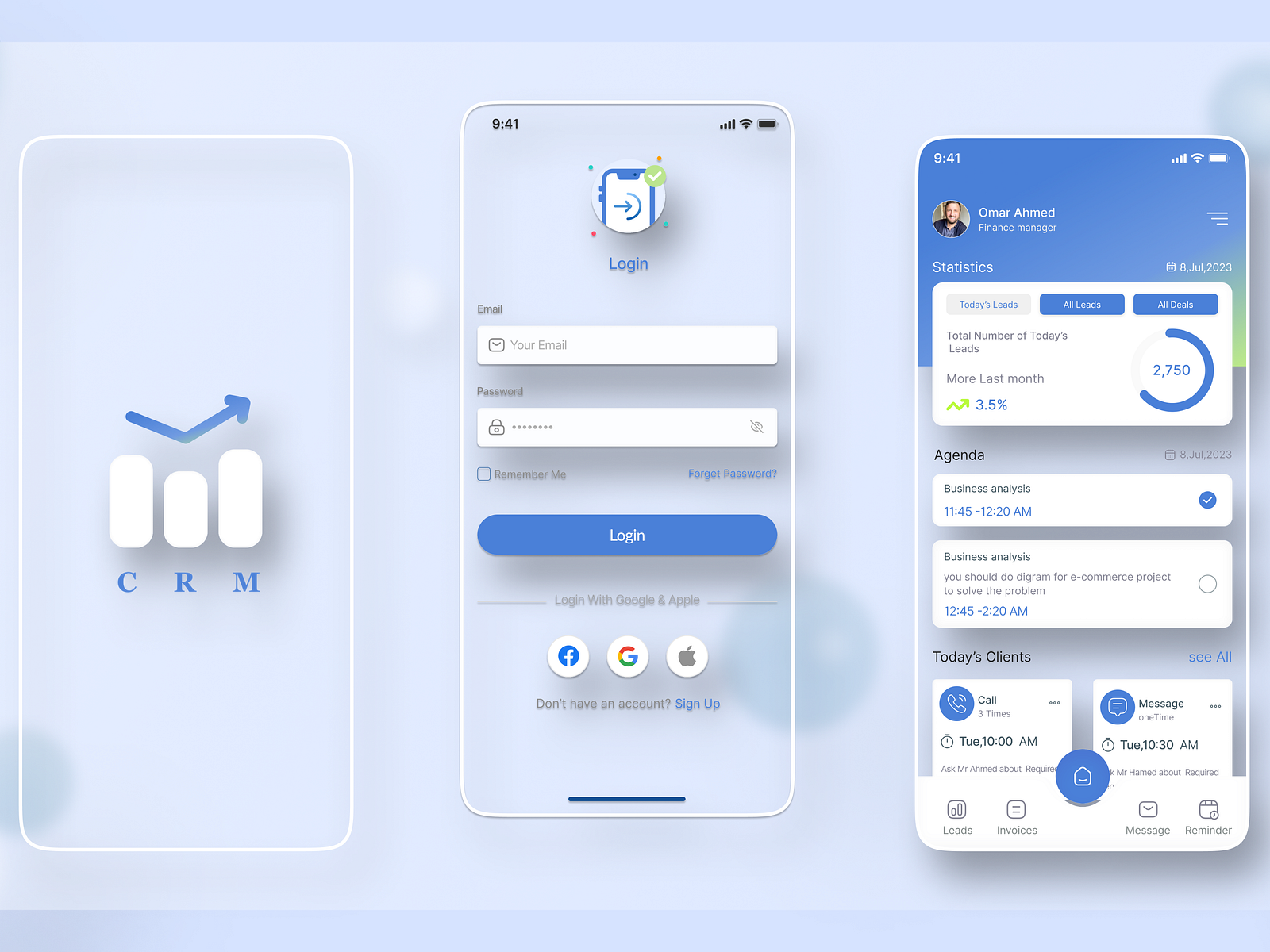 Crm Application By Eman Salama On Dribbble 