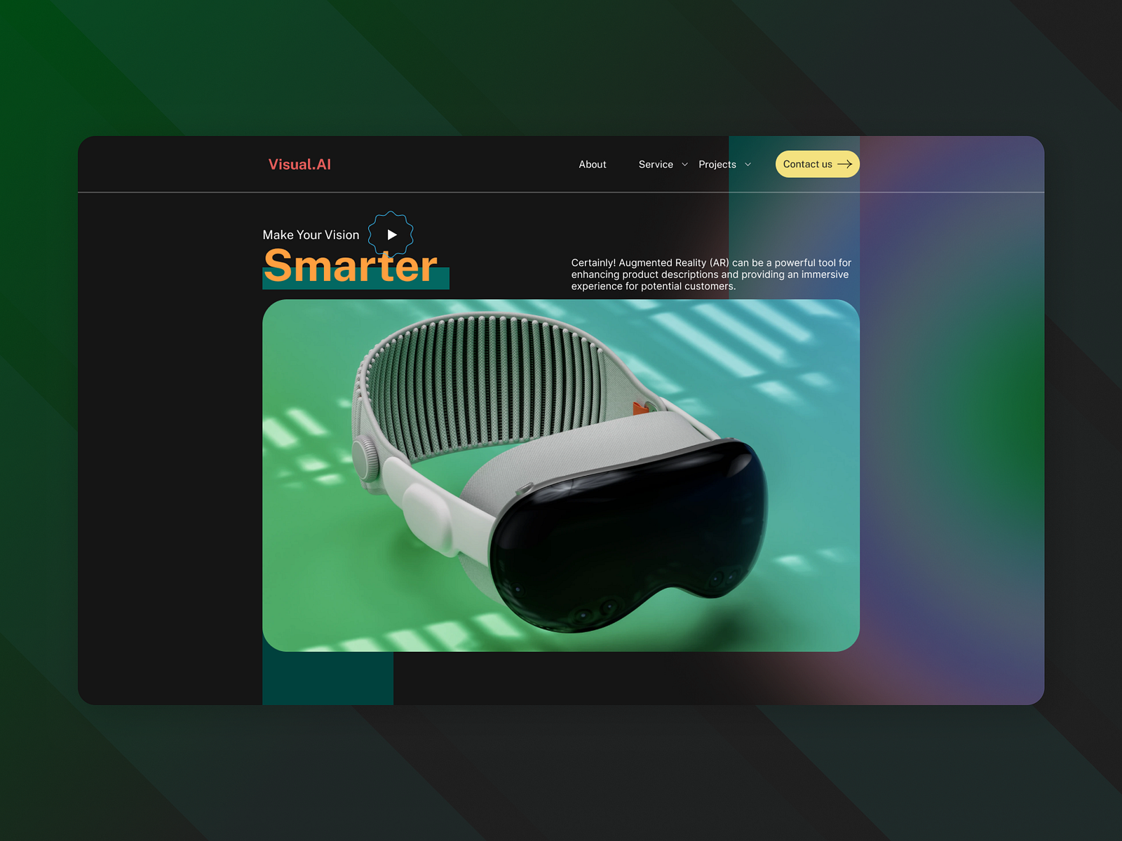 AR Based Website Ui Design by Nibir Imtiaz on Dribbble