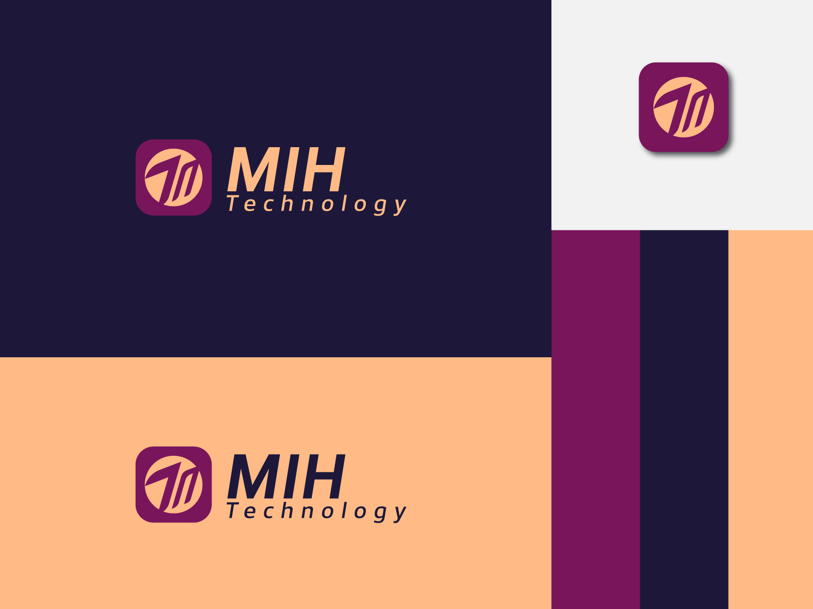MIH Technology Logo, Software, Tech, Stationery, Packaging, 2024 by Art ...