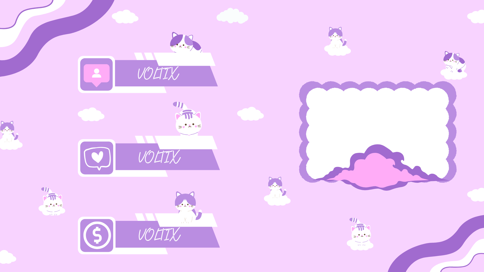 KITTYCLOUD - STREAMOVERLAY by Aiden Voltix on Dribbble