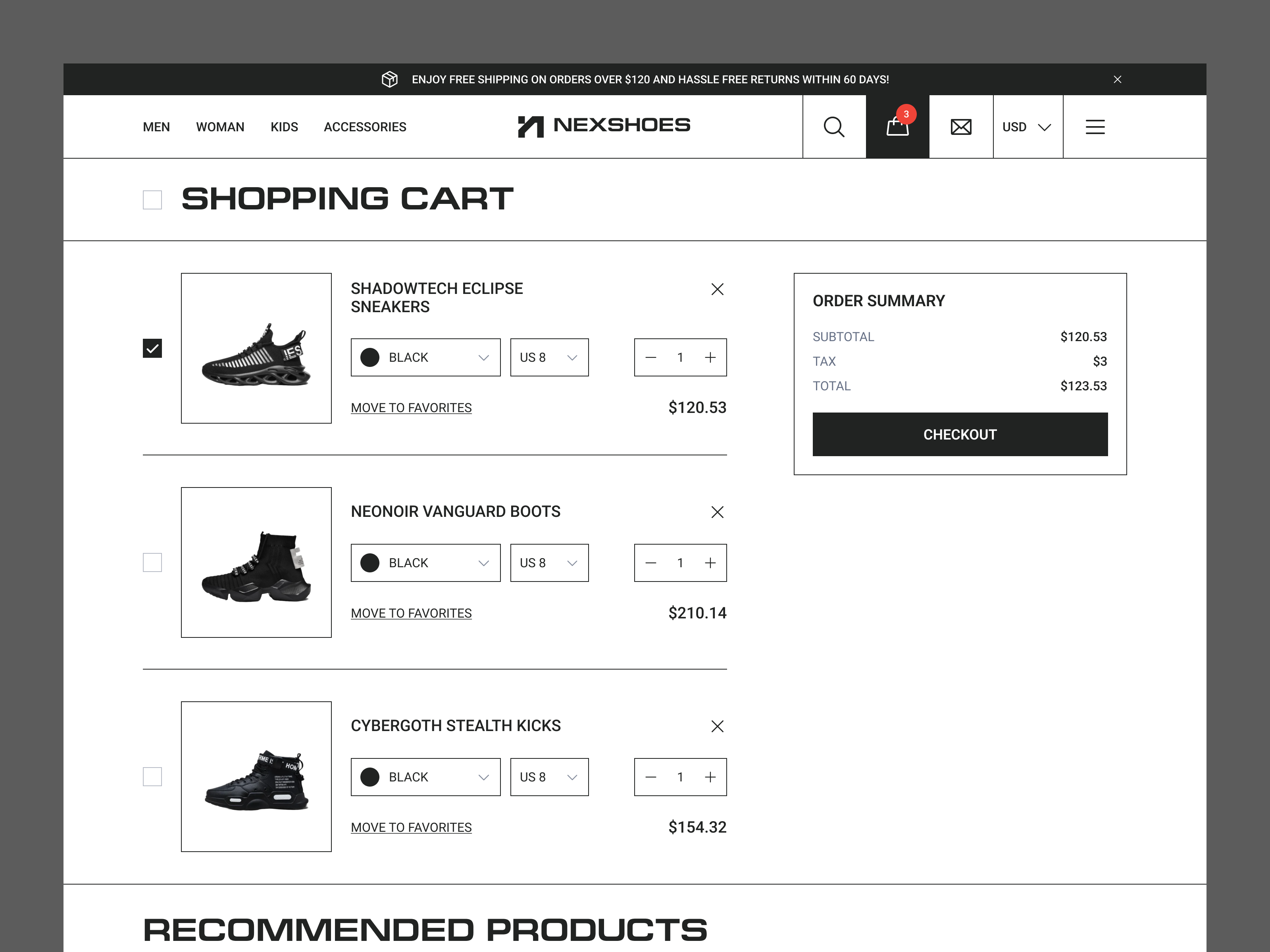 Shopping Cart Page by Nija Works on Dribbble