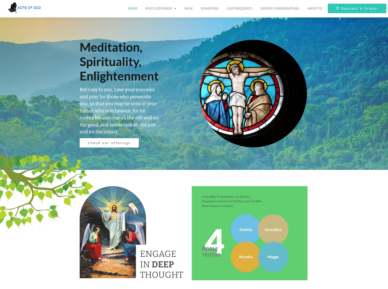 A Faith Based Website Design by Franch T. Sougata on Dribbble