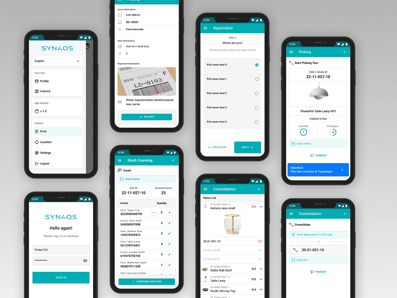 Warehouse mobile app by Viktoriia on Dribbble