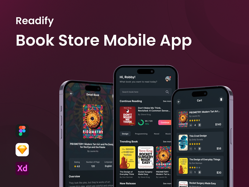 Readify - Book Store Mobile App by Agensip UI UX Agency on Dribbble