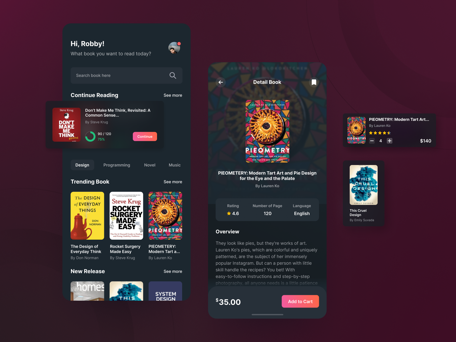 Readify - Book Store Mobile App by Agensip UI UX Agency on Dribbble