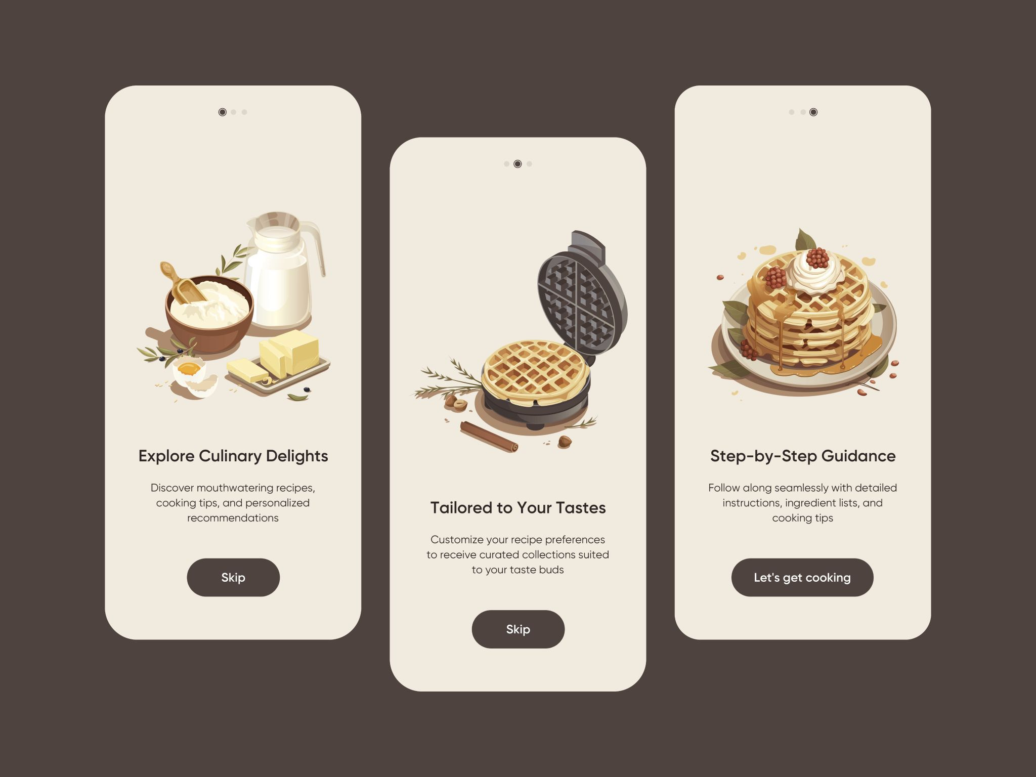 Waffle adventure by Daria Lada on Dribbble