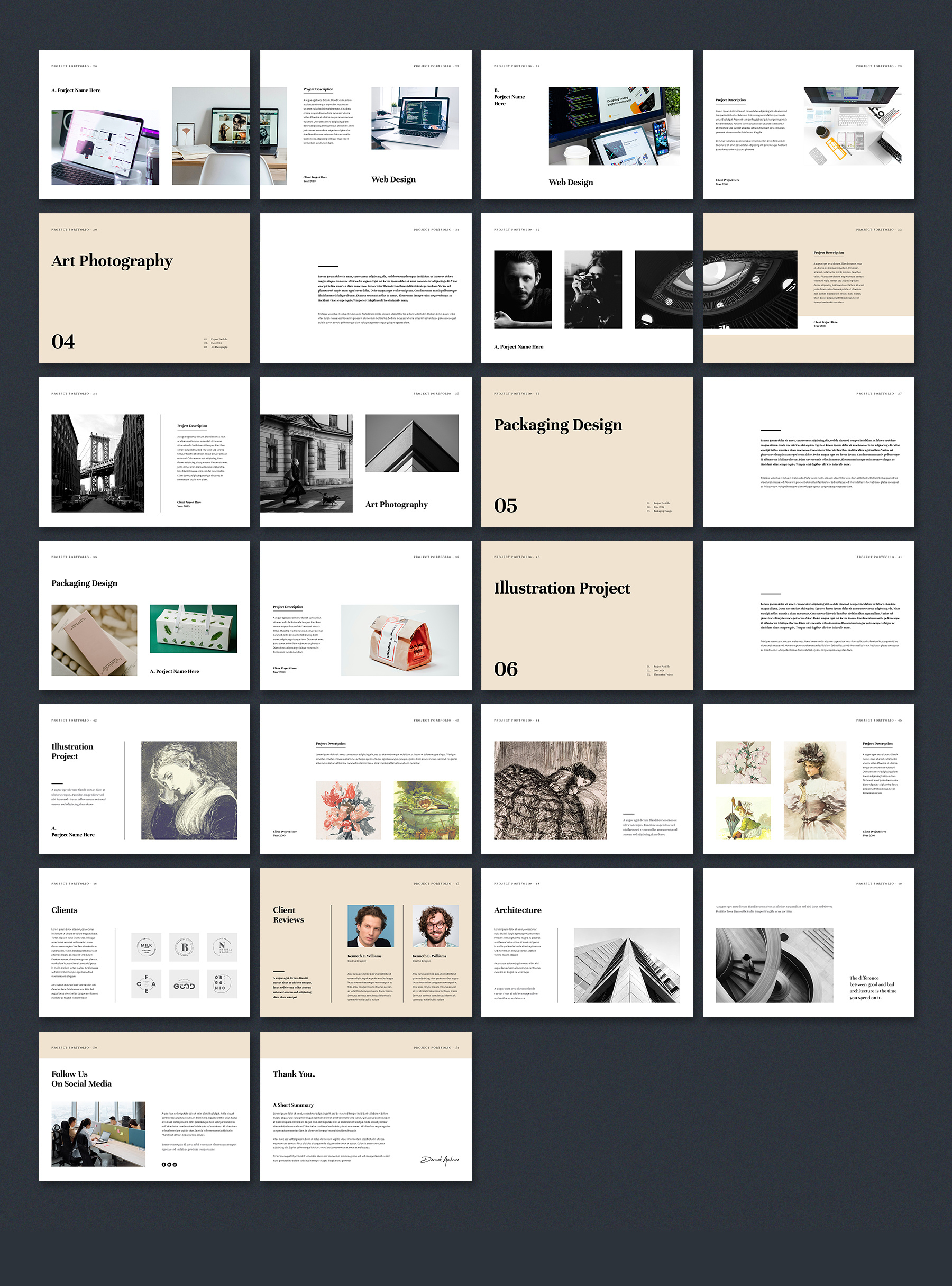 Professional Portfolio Template by Md Salauddin | Dribbble