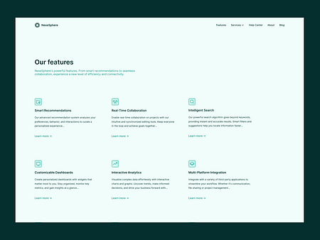 Features Page designs, themes, templates and downloadable graphic ...