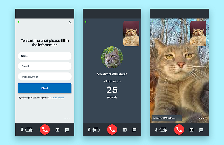 Video Call by Natalia Spivak on Dribbble