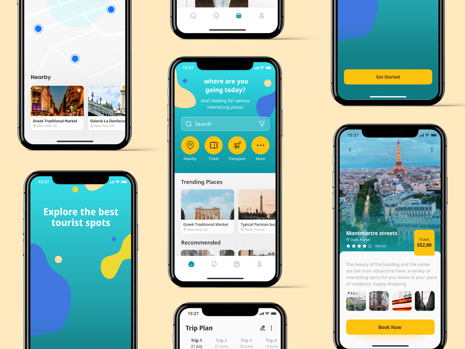 Tour App / Tourist App by Bytesoltech on Dribbble