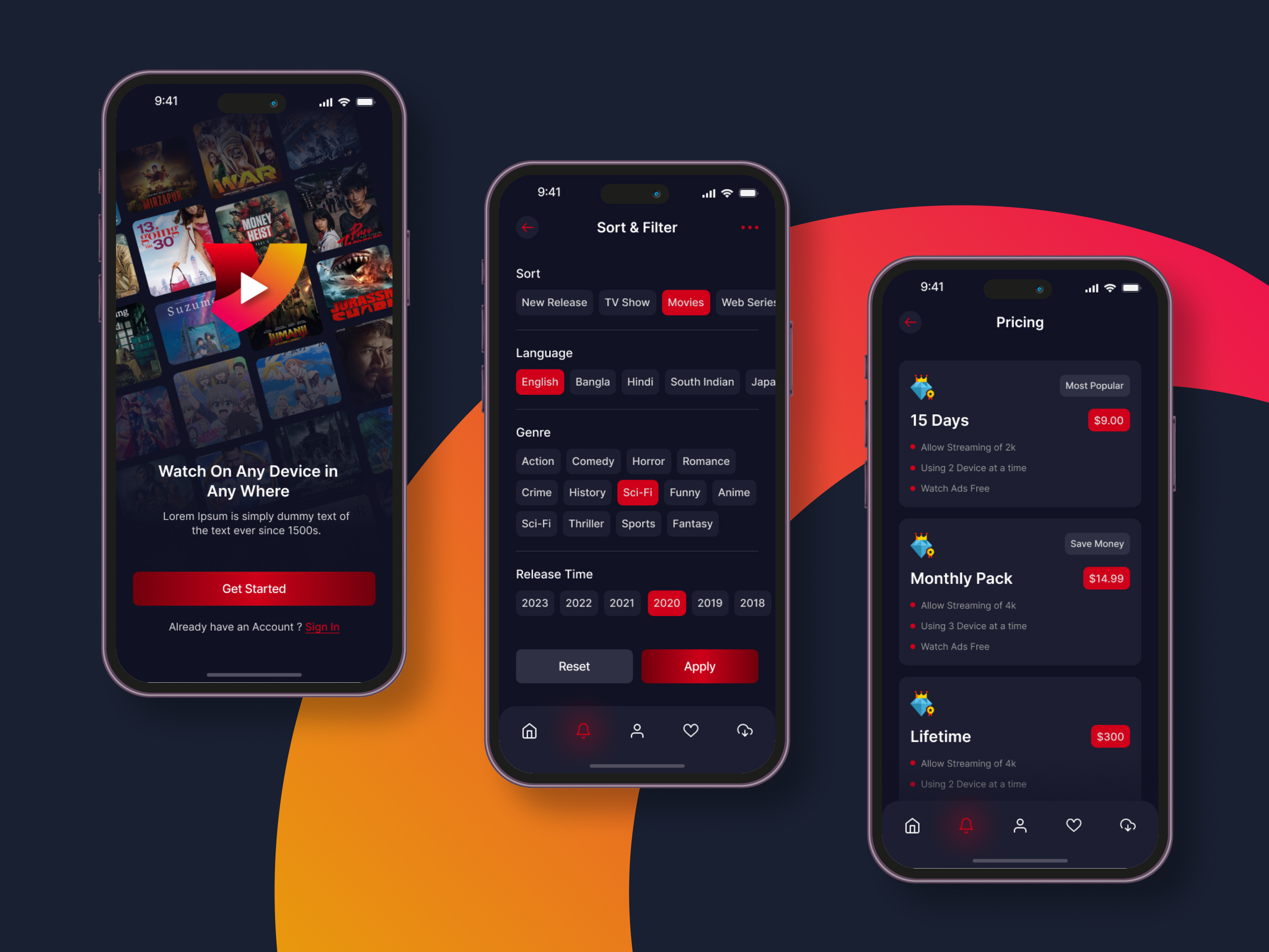Viva Screen OTT Apps by ElectronThemes Agency on Dribbble