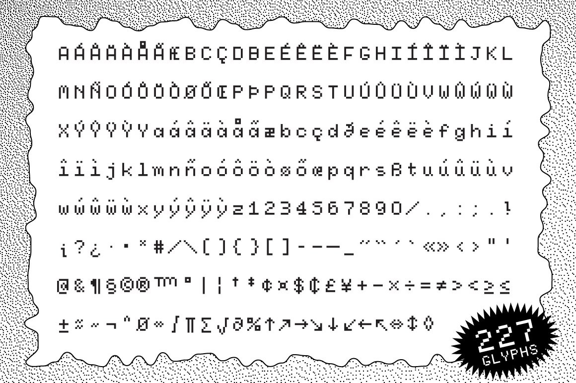 Ticker bit Pixel Font by Creative Font Template on Dribbble