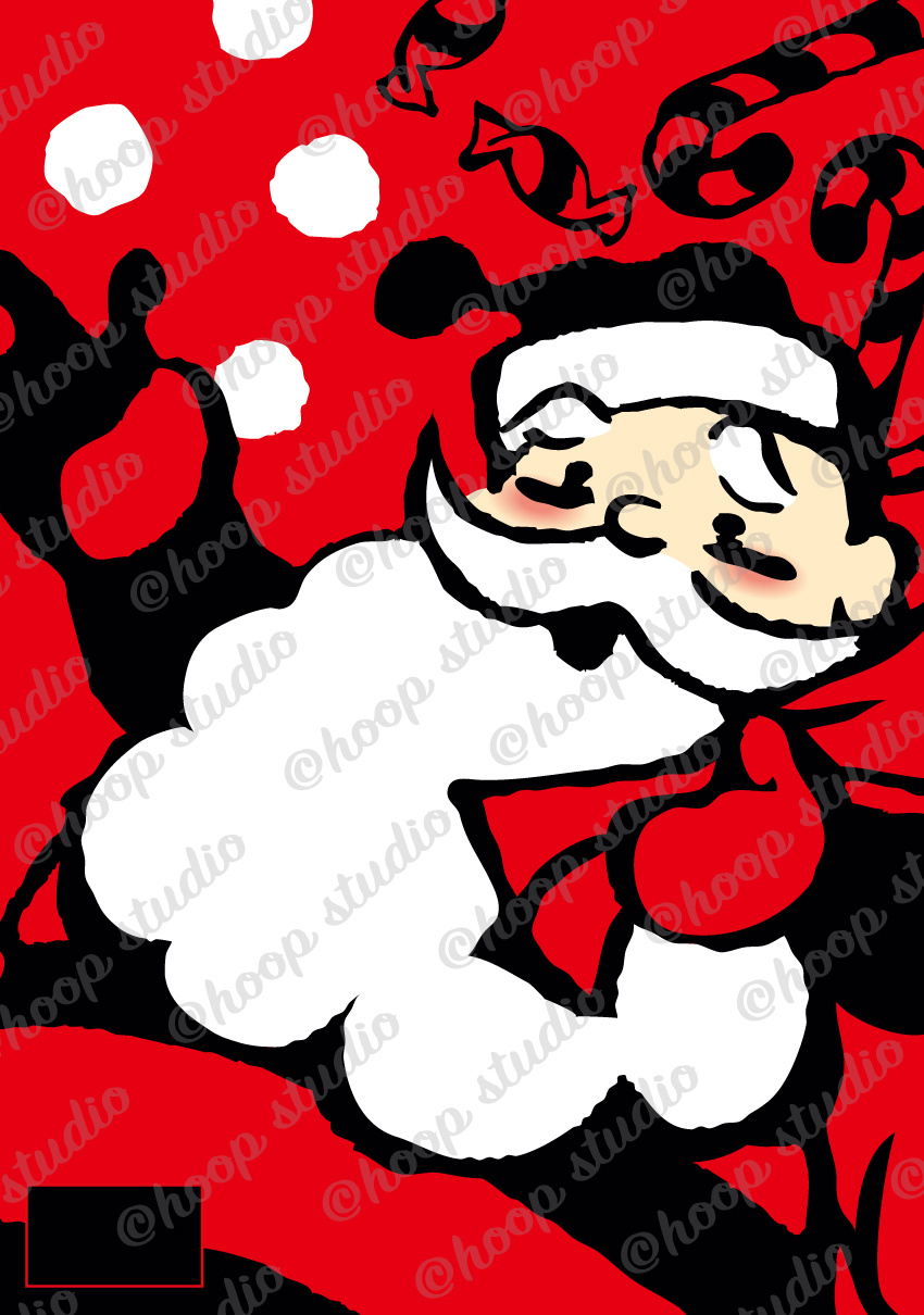 Santa Claus shouting Yahoo! by STUDIO HOOP on Dribbble