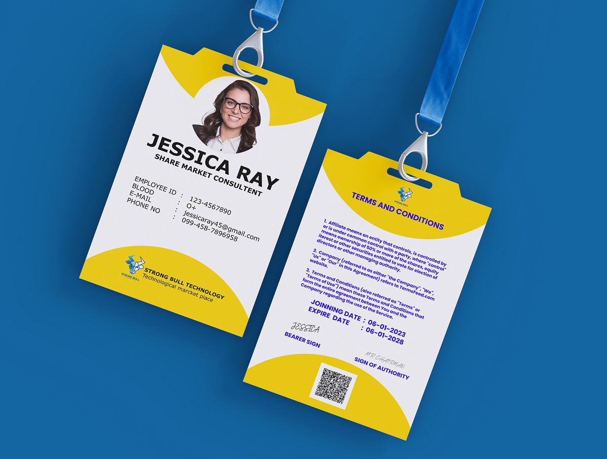ID Card Design by Munem Shaahriar on Dribbble
