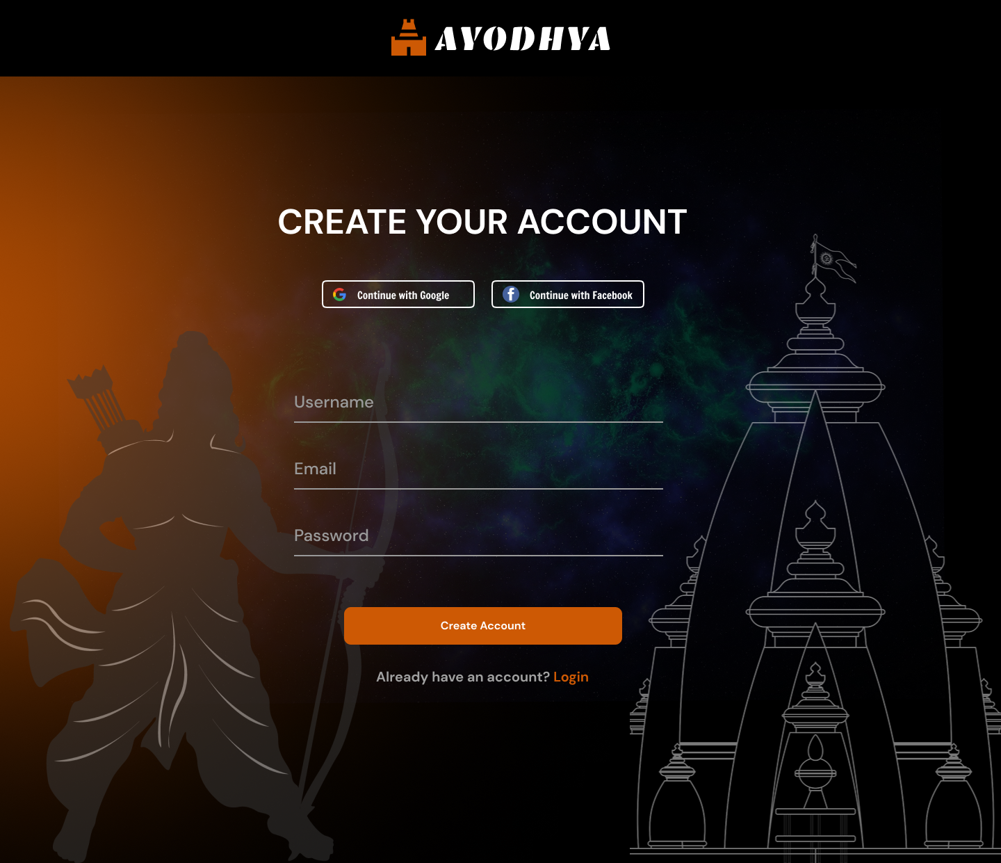 Ayodhya Temple Web Template by systazone solution on Dribbble