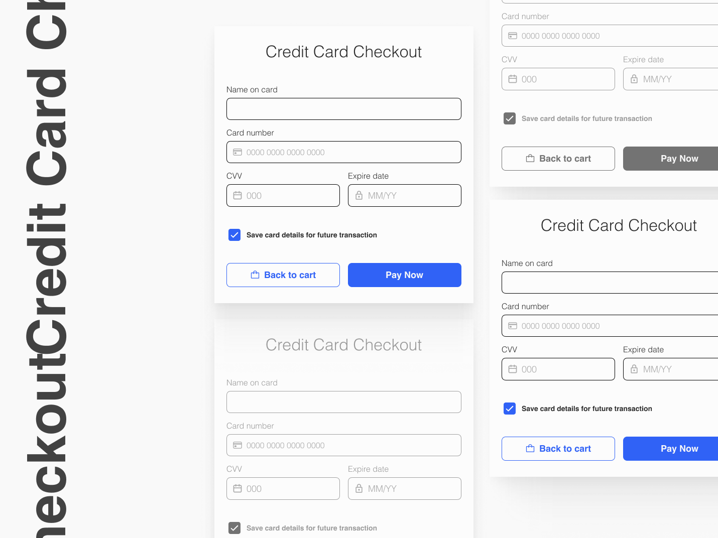 Credit Card Checkout by Hanna on Dribbble