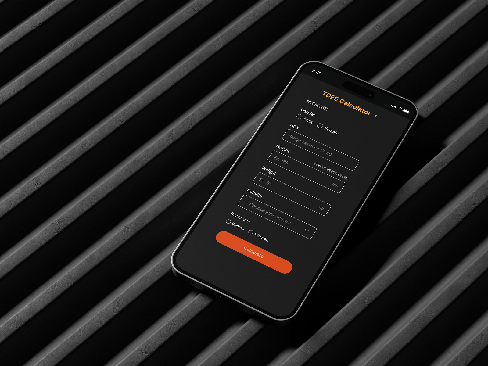 TDEE Calculator by Zul Faisal on Dribbble