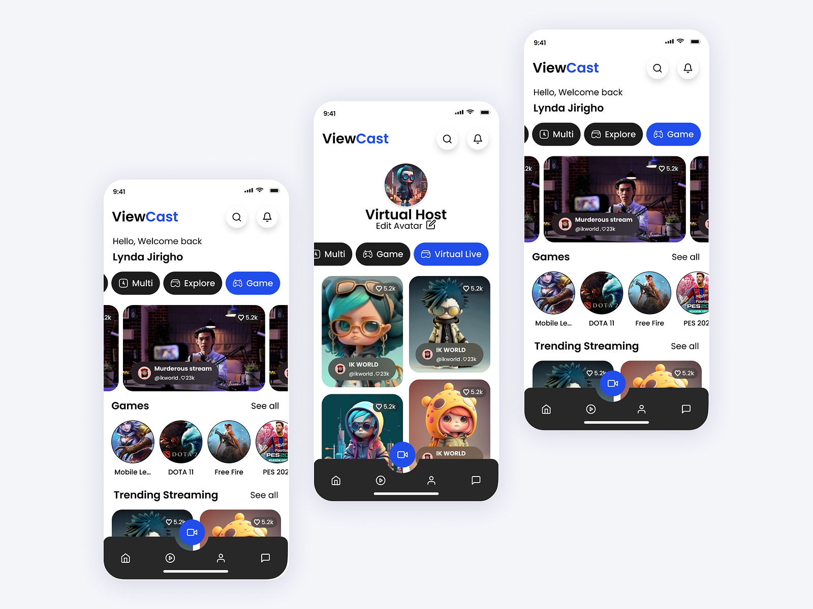Streaming Application Ui by Lynda Jirigho on Dribbble