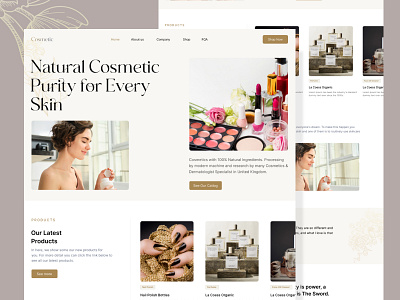 Cosmetics: Website Landing Page by Naveen Thennakoon on Dribbble