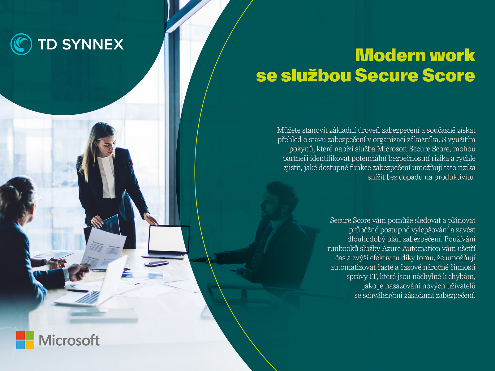 Leaflet - flyer securescore for TD SYNNEX by Marie Koleničová on Dribbble
