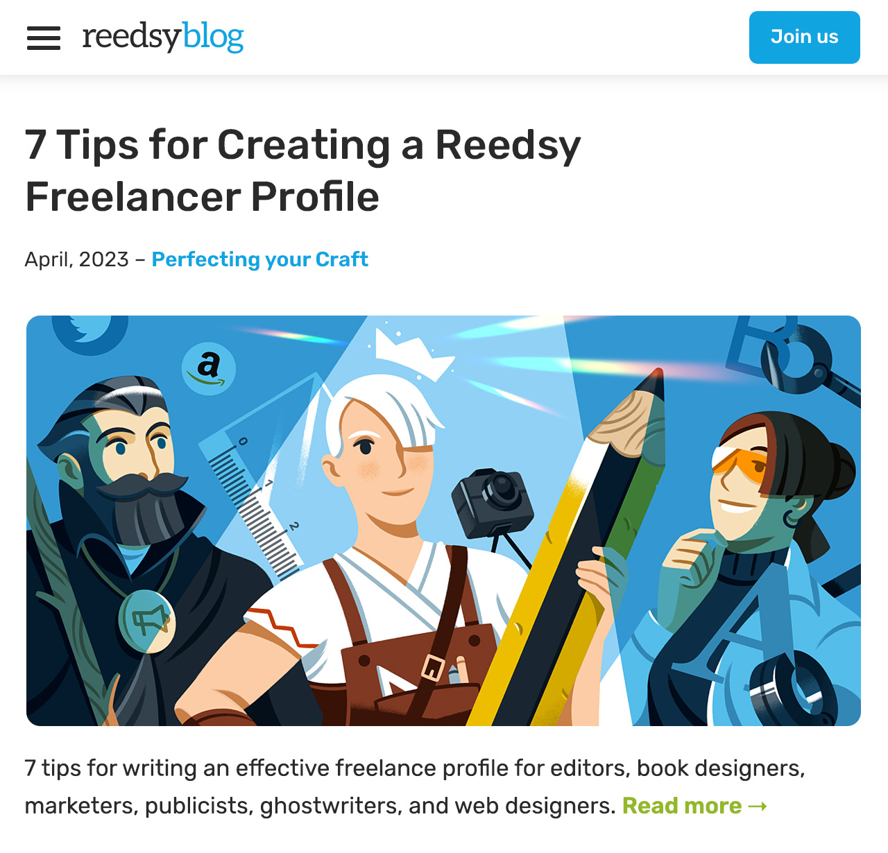 7 Tips for Creating a Reedsy FL Profile by Raúl Gil for Reedsy on Dribbble