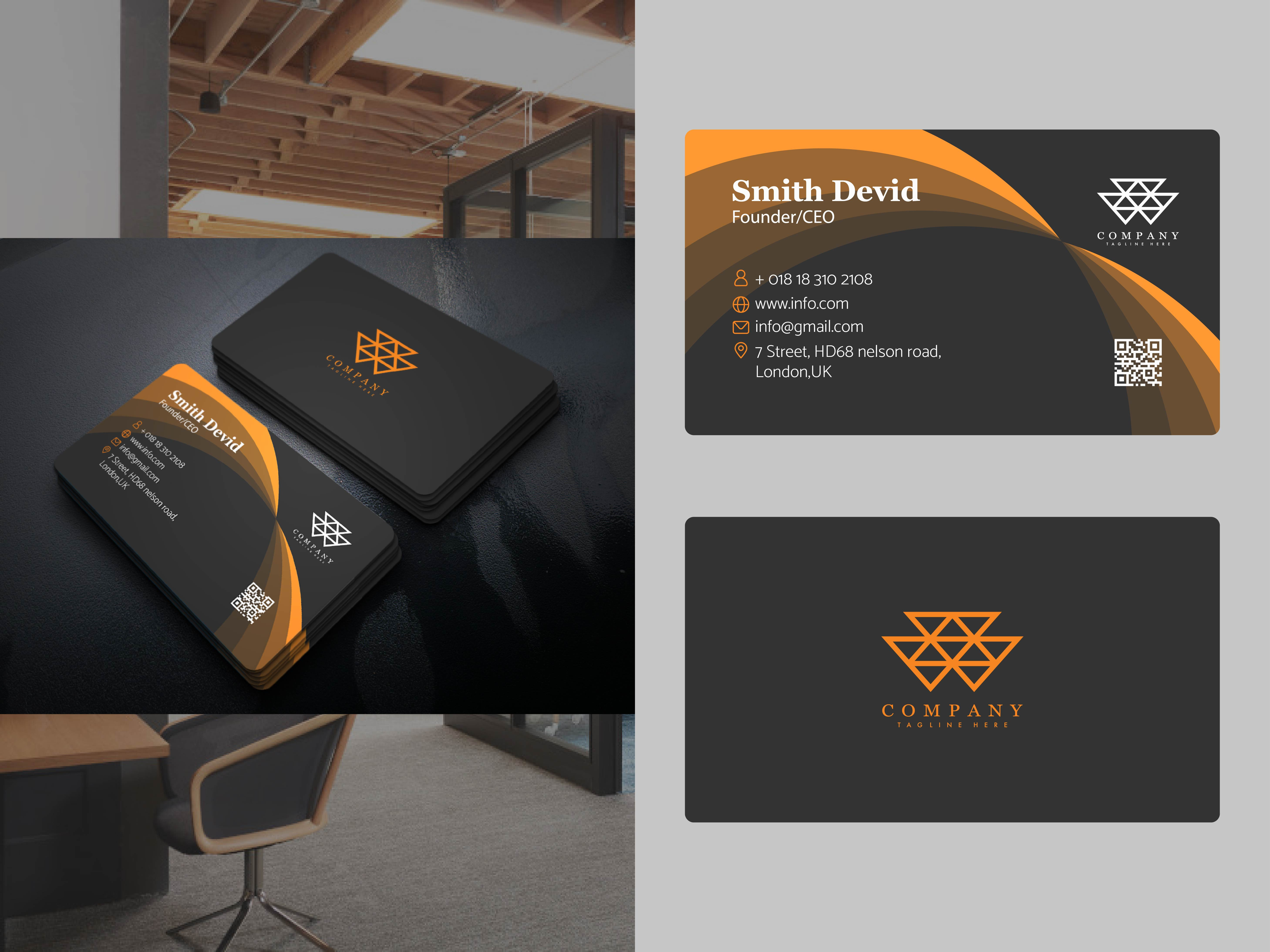 Minimalist Business Card by Md. Solyman on Dribbble