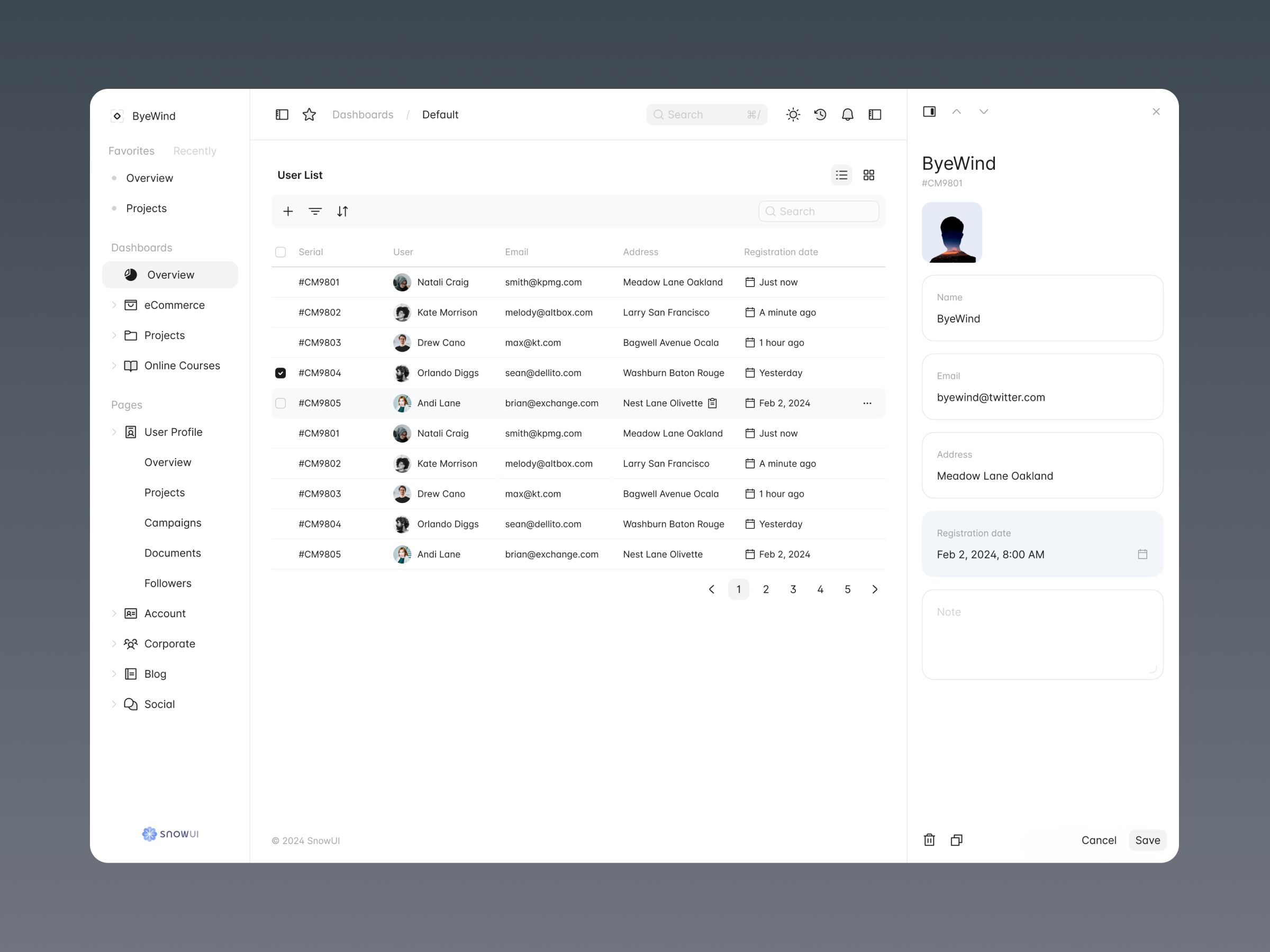 Profile pop-up by ByeWind on Dribbble