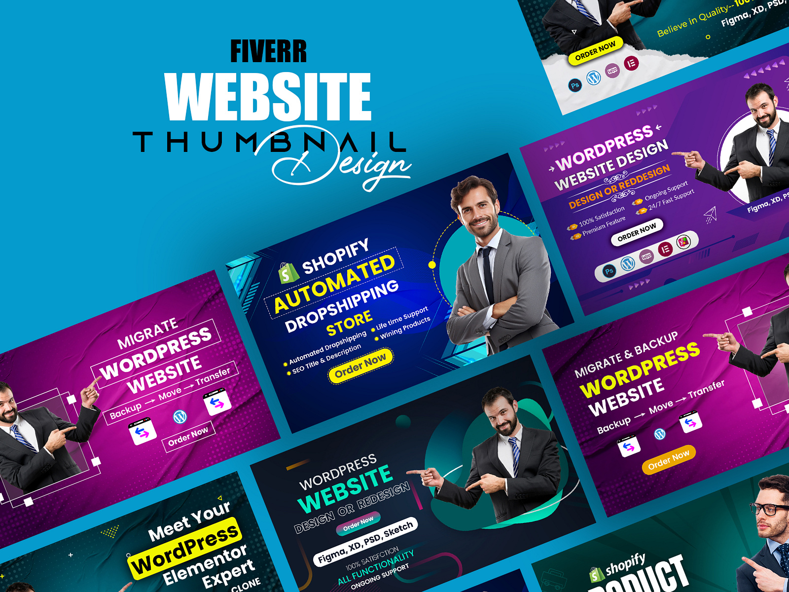 Fiverr Gig Thumbnail, Gig Image, Gig Cover For Website Design by Akash ...