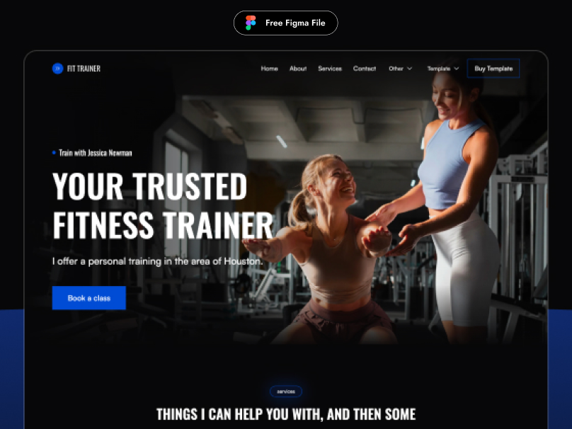 Fitness Trainer Website by Design Adam on Dribbble