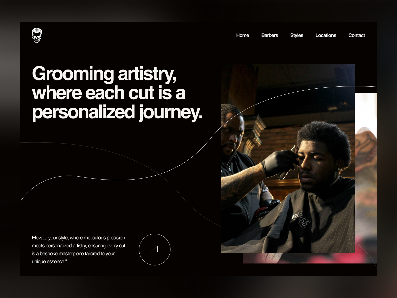 Barber Shop Website Landing Page Inspiration by Valentin Sanchez Mariño ...