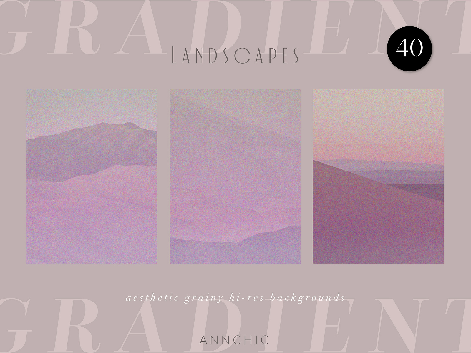 Gradient landscapes by Anna Sokol on Dribbble