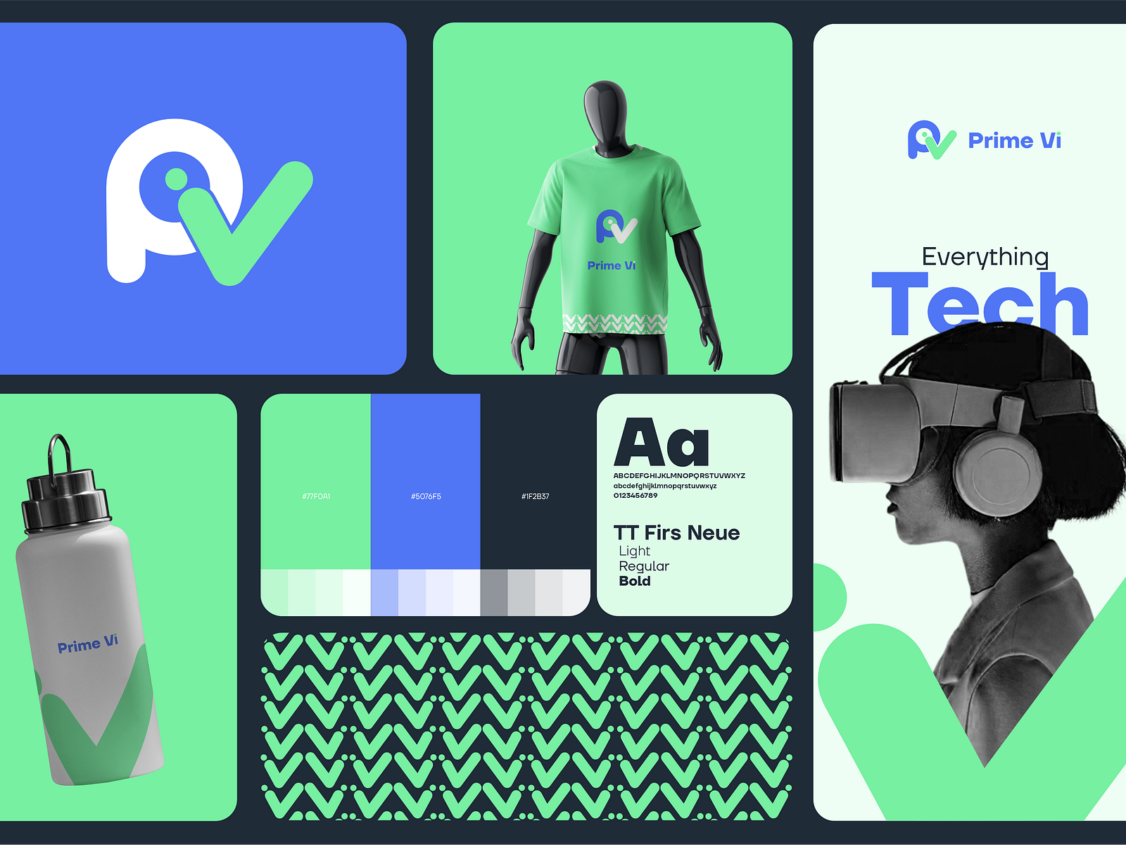 Prime Vi Logo presentation by Atagamen Gideon on Dribbble