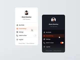 Browse thousands of Profile Dropdown images for design inspiration ...