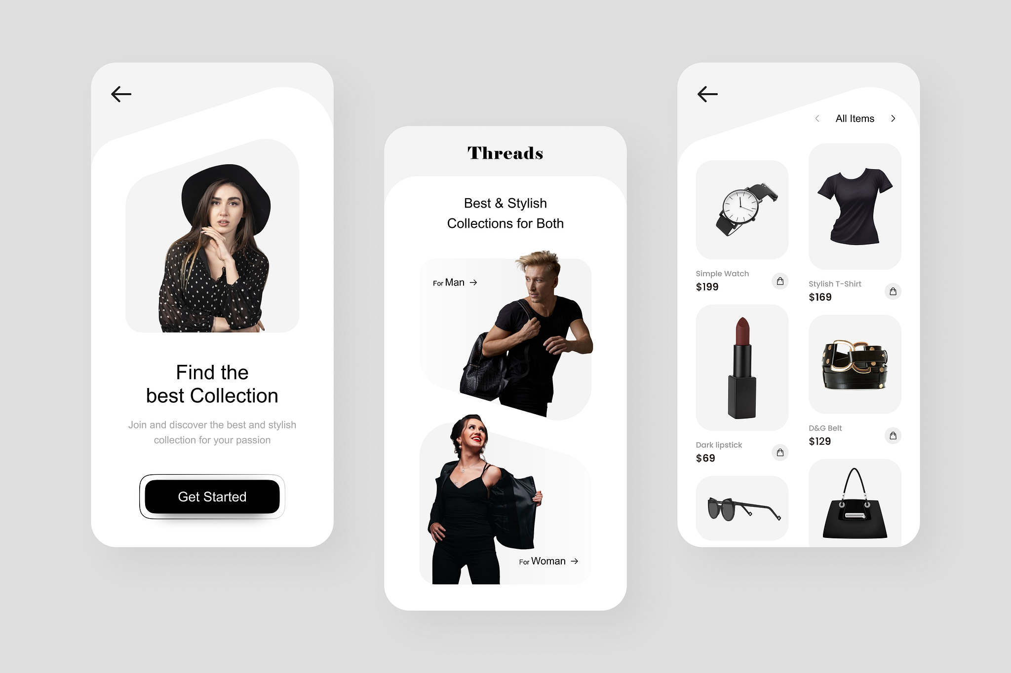 Fashion Store - Mobile App by Keyur Gajera on Dribbble