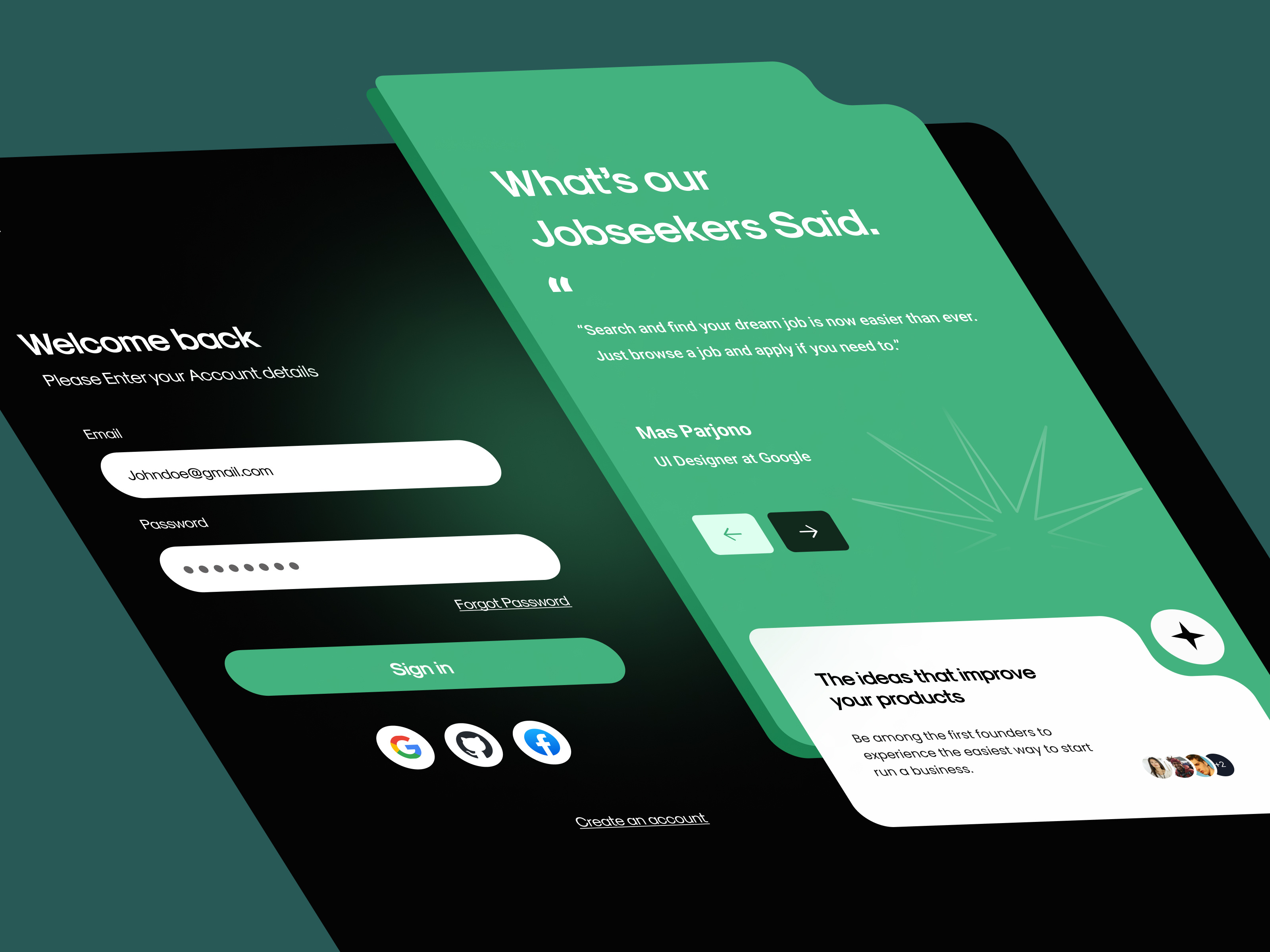 Sign in Page design by Ghulam Rasool 🚀 for Upnow Studio on Dribbble