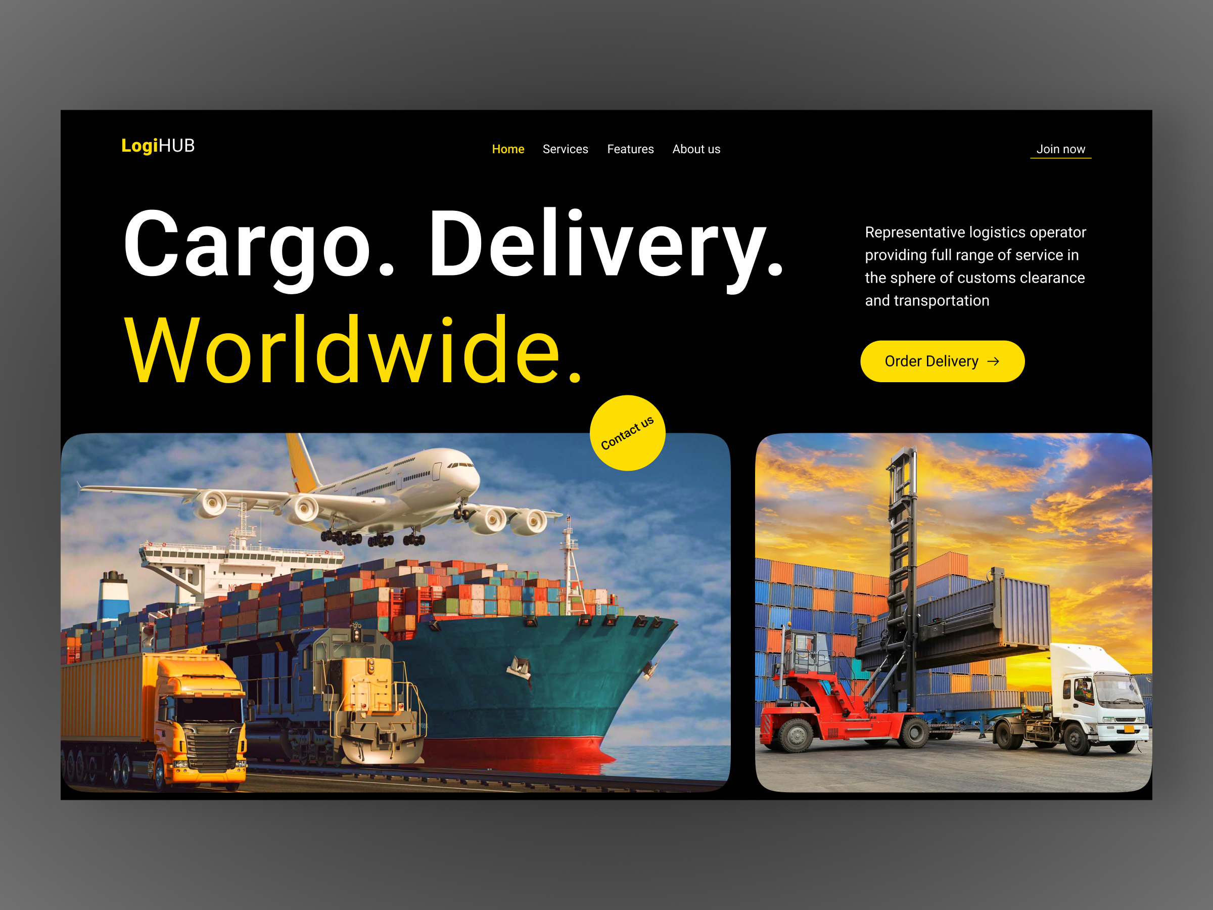 Freight Website Landing Page Design by Ibrahim | UX/UI Designer on Dribbble
