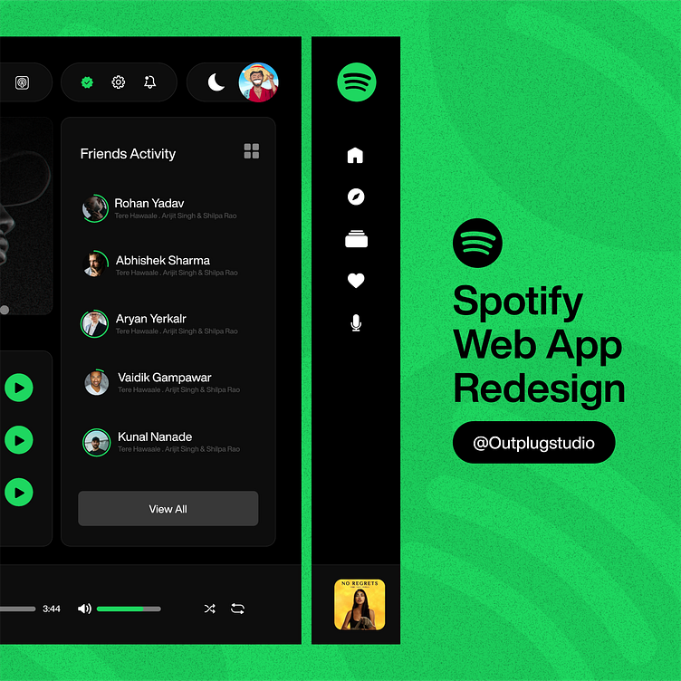 Spotify Web App UI Redesign by pawan rajbhar on Dribbble