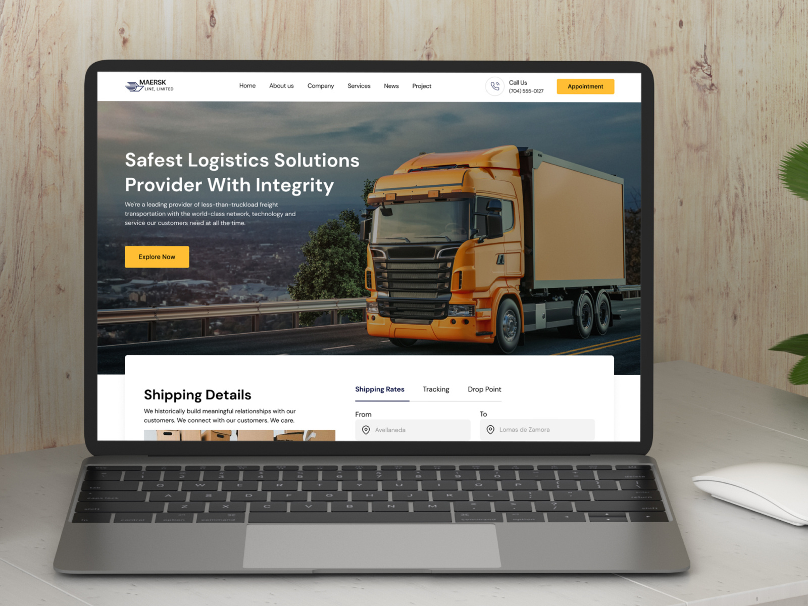 Shipping Website Design🚚🚢 by get website on Dribbble